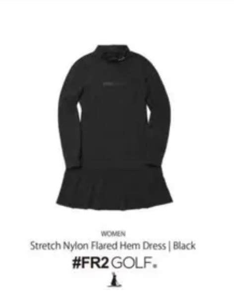 Fr2golf ストレッチナイロン フレアヘムワンピース ブラック メルカリ