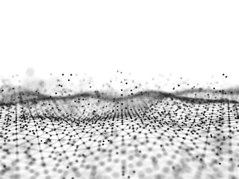 3d Rendering Abstract Futuristic Dots And Lines Computer Geometric Digital Connection Structure