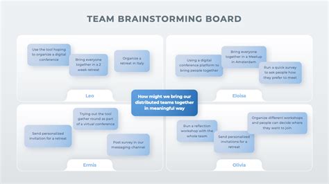 Team Brainstorming Board Slide Brainstorming Techniques Presentation