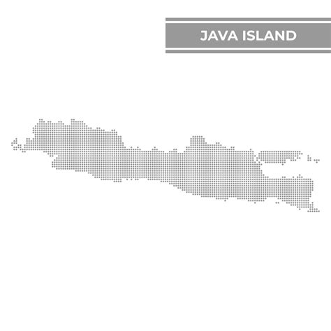 Dotted Map Of Java Island Indonesia 28201047 Vector Art At Vecteezy