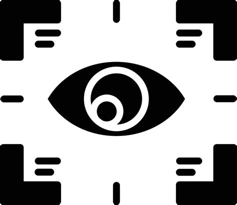 Eye Scanner Glyph Icon 10930567 Vector Art At Vecteezy