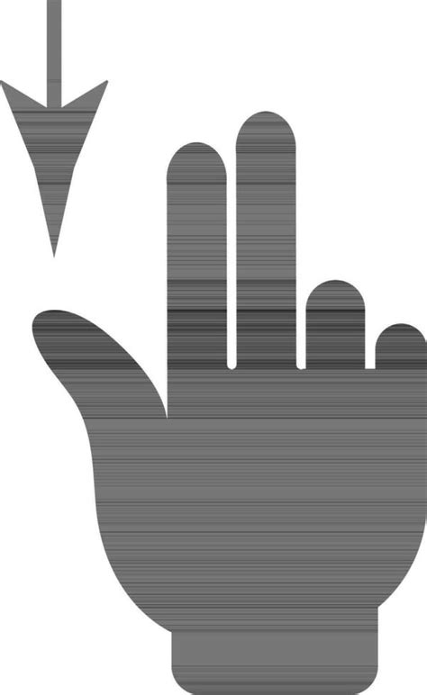 Silhouette Of Scroll Down Hand Gesture 24326278 Vector Art At Vecteezy
