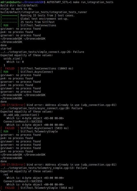 sdk sitl unit testing fail mavsdk discussion forum for px4 pixhawk