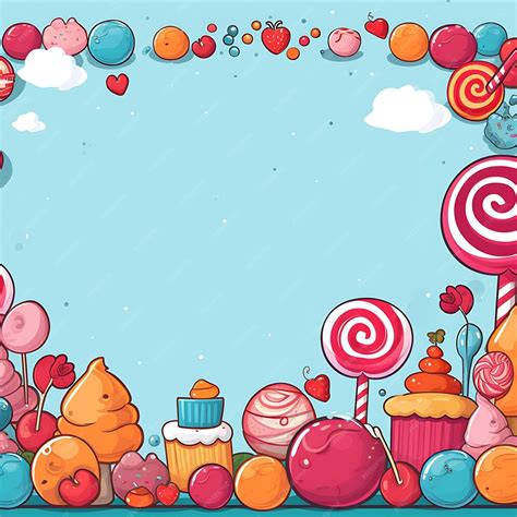 Premium Photo Frame Candyland Inspired Oval Frame With Lollipops