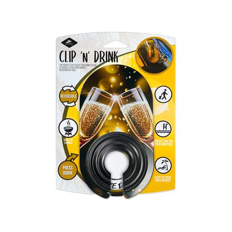 Champagne And Beer Clip ‘n Drink Logo Pegs