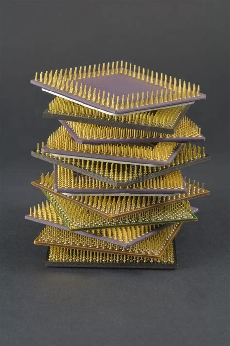 Stack Of CPU Stock Photo Image Of Chip Mainboard Energy 7528536