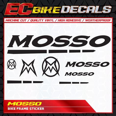 Ec Bike Decals Mosso Frame Vinyl Sticker For Mountain Bikeroad Bike