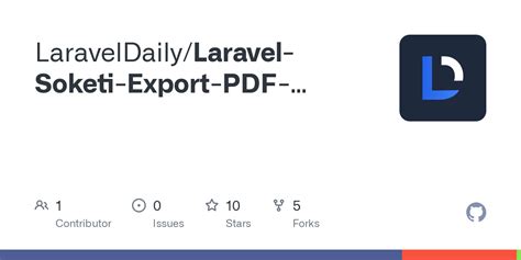 Github Laraveldailylaravel Soketi Export Pdf Example