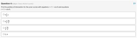 solved question 4 multiple choice worth 4 points find the