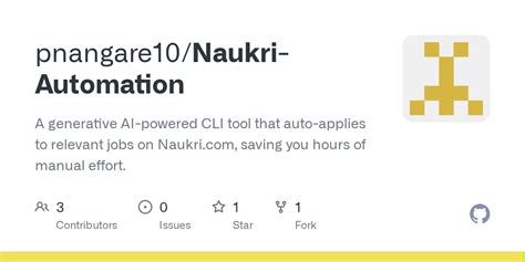 Github Pnangare10 Naukri Automation A Generative Ai Powered Cli Tool That Auto Applies To