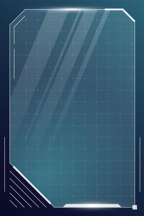 Hud Digital Futuristic User Interface Vertical Square Frame Sci Fi