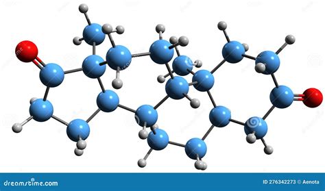 3d Image Of Estrone Tetraacetylglucoside Skeletal Formula