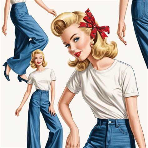 1950s Fashion Trends Female Jeans