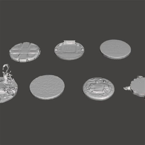 ⚔ Warhammer 40k Bases Set A・free Stl File For 3d Printing・cults