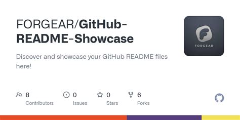github forgear github readme showcase discover and showcase your
