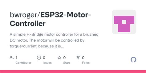 GitHub Bwroger ESP Motor Controller A Simple H Bridge Motor Controller For A Brushed DC