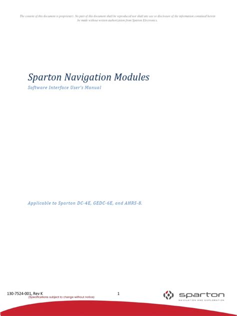 Software Interface Control Document Ahrs 8 Dc 4e Gedc 6e Pdf