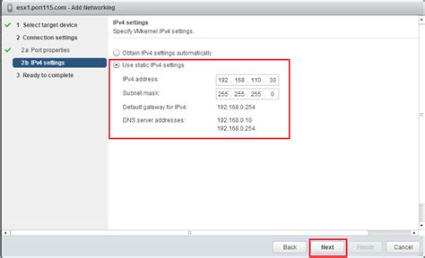 Nested Home Lab Part 13 Creating Vmkernel Ports Port115