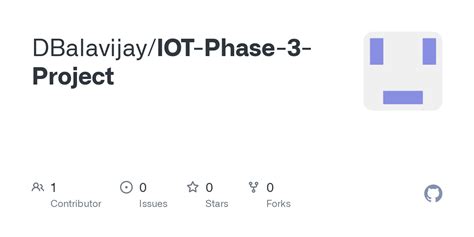 github dbalavijay iot phase 3 project
