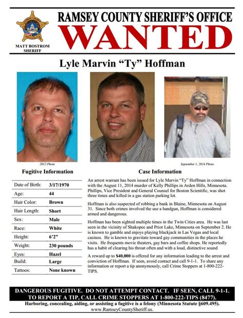 Murder Suspect Lyle Ty Hoffman Arrested In Minnesota Cbc News