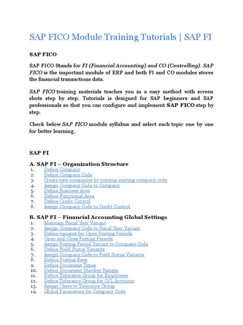 Z Sap Fico Module Training Tutorials Pdf Depreciation Payments