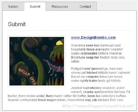 21 amazing jquery tabs collection blogger tips and tricks