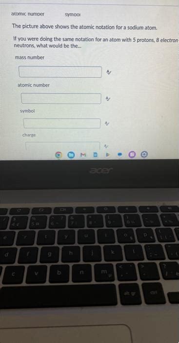 Solved The Picture Above Shows The Atomic Notation For A Chegg Com