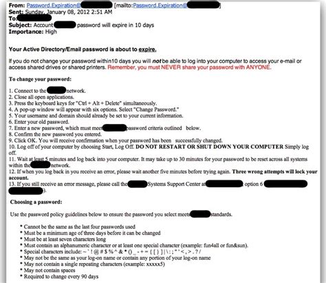 Authentical Your Password Will Expire In Days