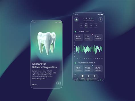 Salivary Diagnostics App By Faith Rosenberg For Intent Iot Agency On