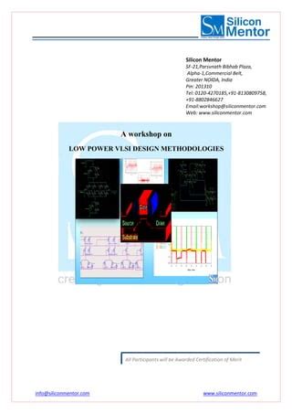 Low Power Vlsi Design Workshop PDF Computer Software And Applications Computing