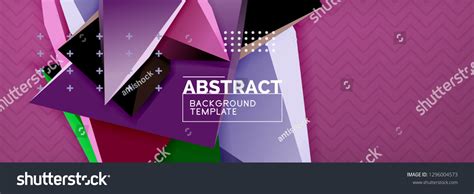 3d Triangular Vector Minimal Abstract Background Stock Vector Royalty