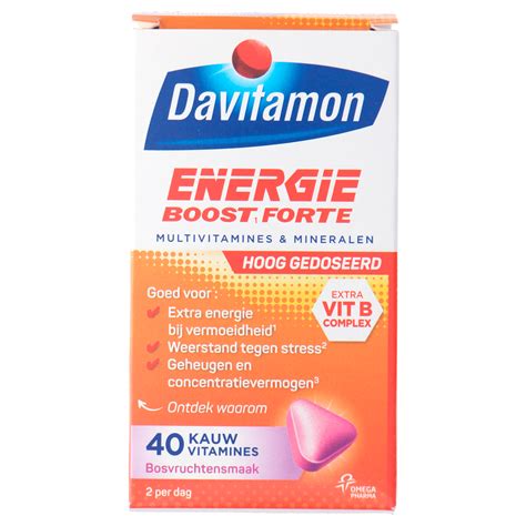 Davitamon Vitamine Energie Kauwtablet Per Doos 40 St