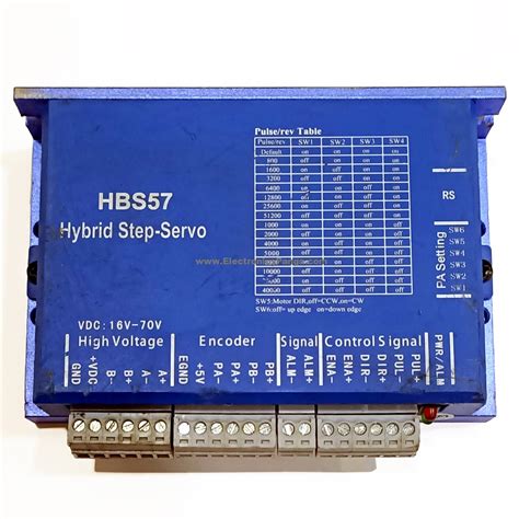 Hbs57 16 70vdc Closed Loop Hybrid Step Servo Driver Std137 Star