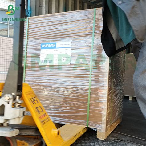 Natural High Porous Sack Paper 70 To 90 Gsm High Printability Kraft Paper