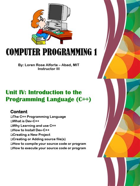 Computer Programming I Unit Iv Pdf