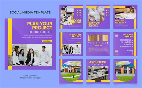 Instagram 홍보 배너 템플릿 프리미엄 벡터