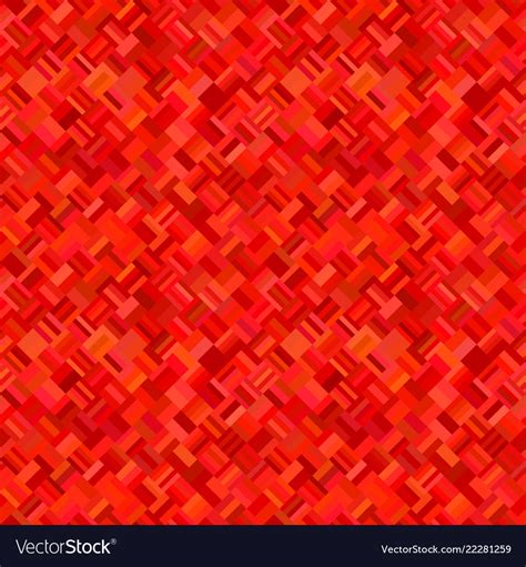 Red Geometric Diagonal Rectangle Mosaic Pattern Vector Image