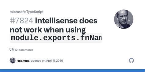Intellisense Does Not Work When Using `moduleexportsfnname` · Issue 7824 · Microsoft