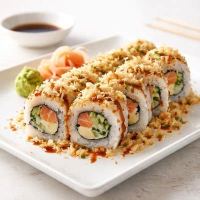 Sushi Roll With Tempura Flakes Nutrition