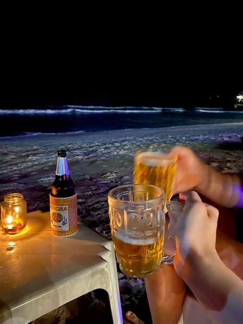 Pin By Mr On J U S T F U N Beach Beer Beach At Night Beach Drinks
