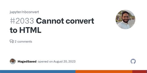 cannot convert to html · issue 2033 · jupyter nbconvert · github