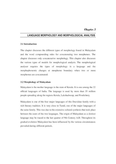 Pdf Language Morphology And Morphological Analysis … Bitstream 10603
