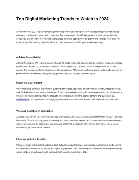 Ppt Top Digital Marketing Trends To Watch In 2024 Powerpoint