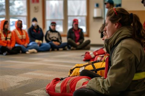 Paramedic Training Session In Progress Premium Ai Generated Image