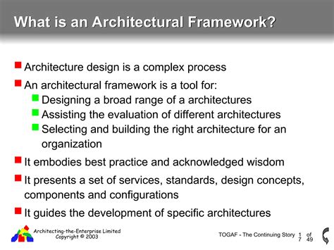 The Open Group Architecture Framework Togaf Ppt