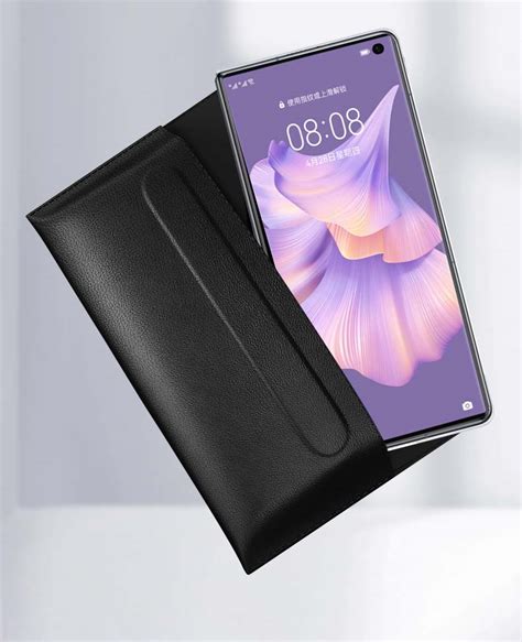 Classic Envelope Style Genuine Leather Case For HUAWEI Mate XS 2