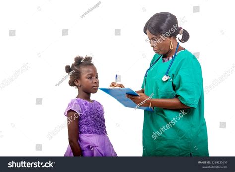 Beautiful Nurse Glasses Standing On White Stock Photo Shutterstock