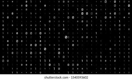 Binary Matrix Background Twinkle Technology Binary Stock Illustration 1537616291