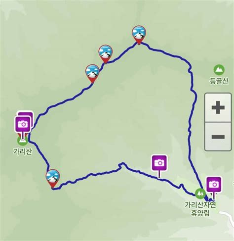 가리산 등산코스 100대명산 홍천 가리산 휴양림 이산저산