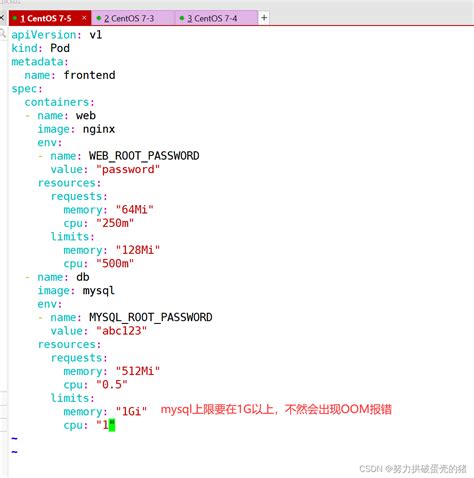 云原生k8s 资源限制、探针
